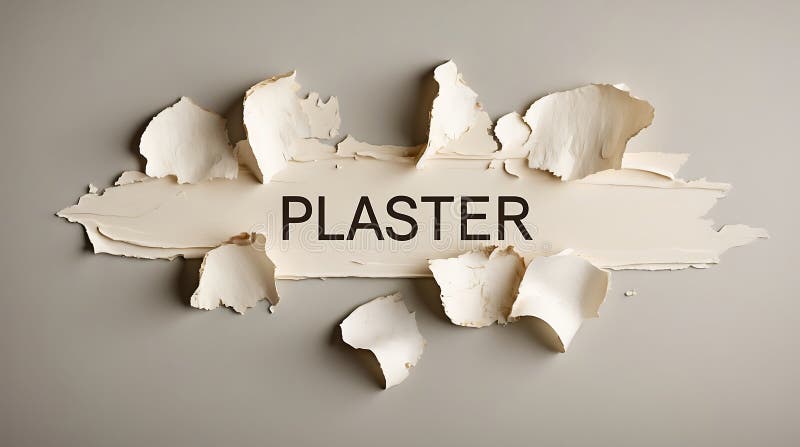 Creative Display of Plaster Texture with Typography Highlighting the ...