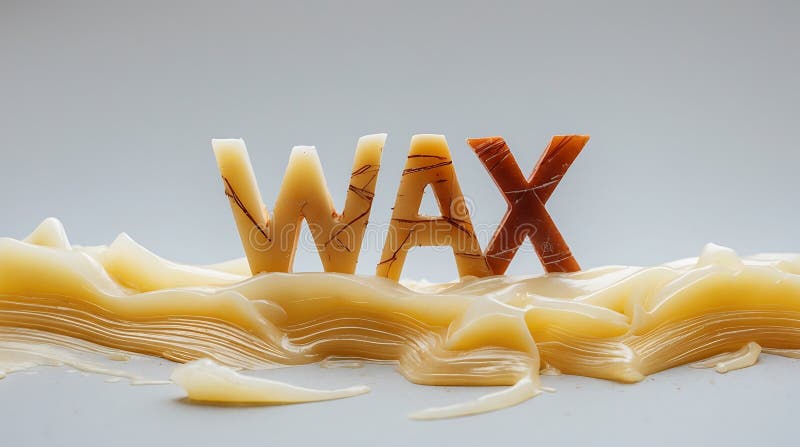 Scratched Wax Lettering in a Textured Arrangement with Melted Details ...