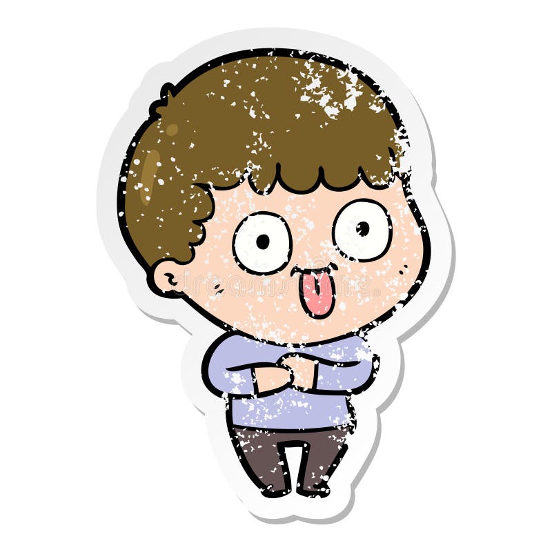 Dumb Stupid Staring Unintelligent Kid Child Man Male Boy People Cartoon ...