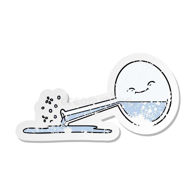 Cartoon acid rain drop stock vector. Illustration of retro - 38088367