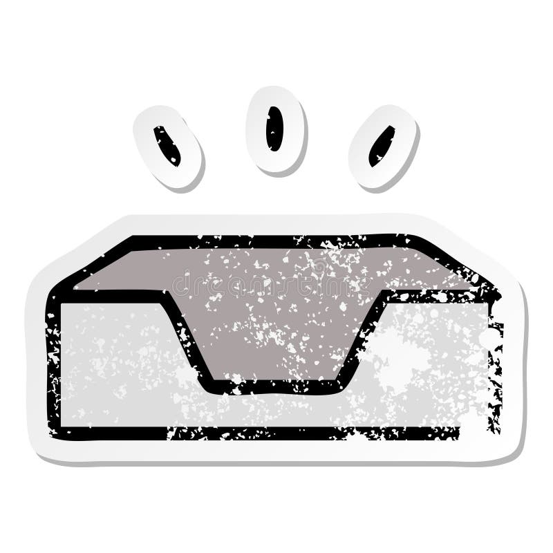 Tray Tray Office Paper Work Cute Illustration Retro Freehand Free Hand ...