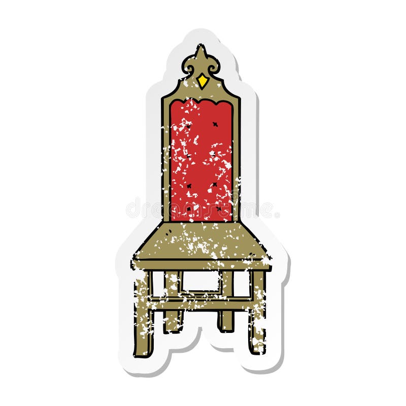 Cartoon chair stock illustration. Illustration of cheerful - 37032590