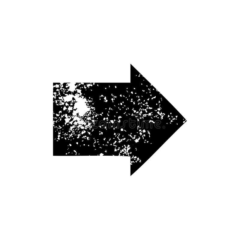 A Creative Distressed Symbol Arrow Symbol Stock Vector - Illustration ...