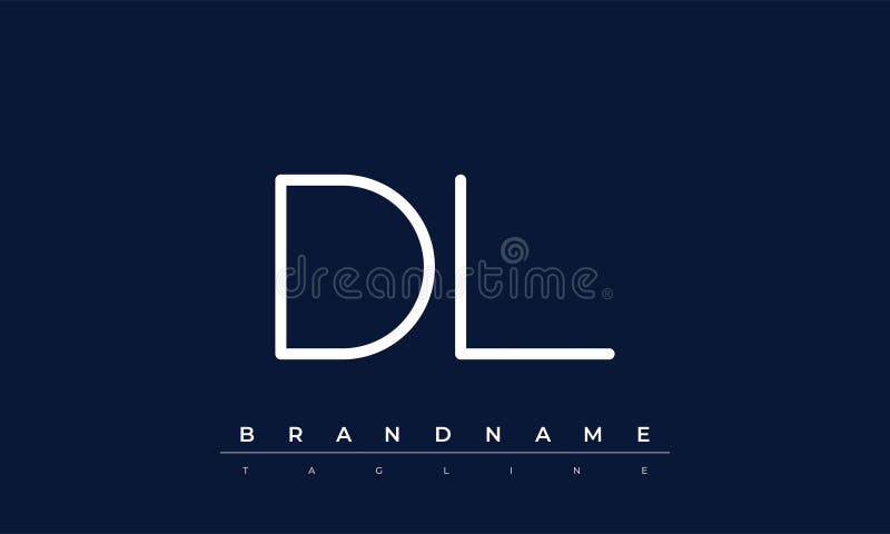 Creative DL Letter Initial Logo Vector Image Stock Vector ...