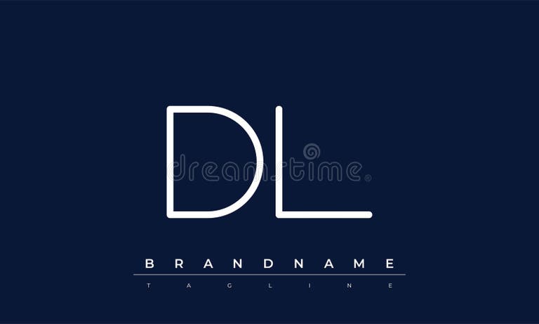 Creative DL Letter Initial Logo Vector Image Stock Vector ...