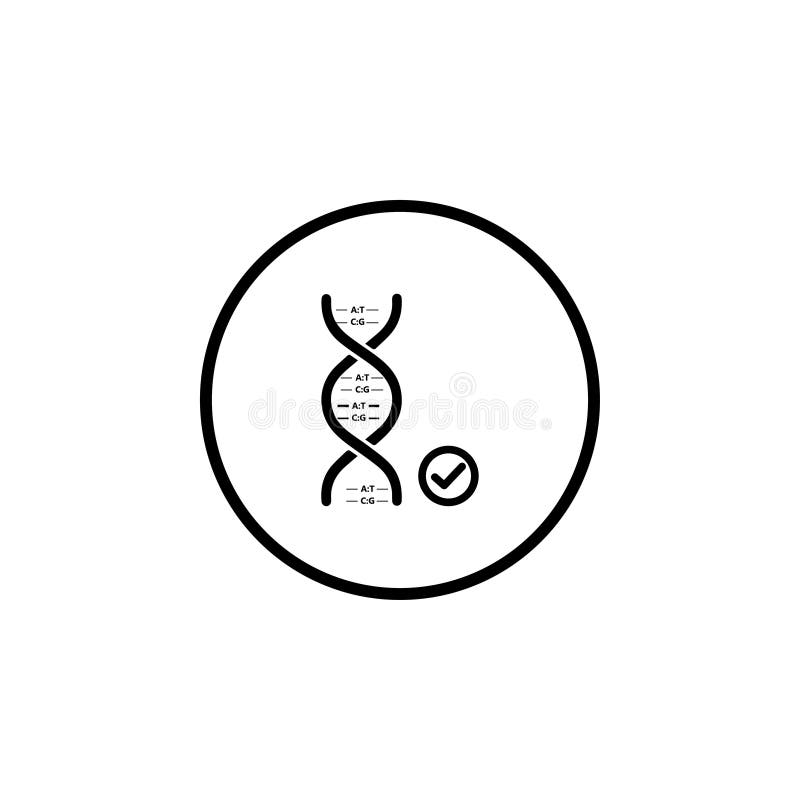 Creative Dna Authentication Colorful Icon Stock Vector - Illustration ...