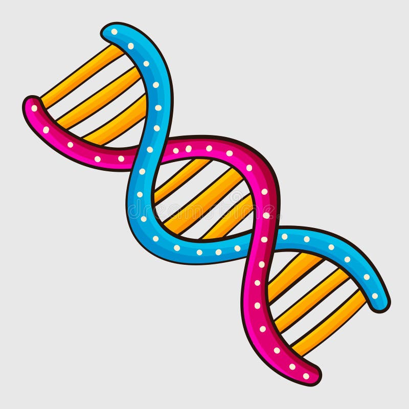 Creative DNA Doodle: Hand-Drawn Vector Illustration Stock Vector ...