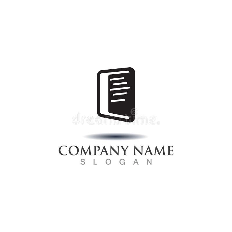 Creative Document Company Logo Icon Template Design Stock Illustration ...