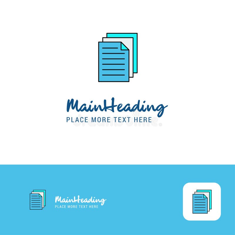 Creative Document Downloading Logo Design. Flat Color Logo Place for ...