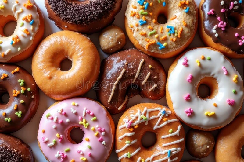 Creative Donut Art stock illustration. Illustration of shape - 370250891