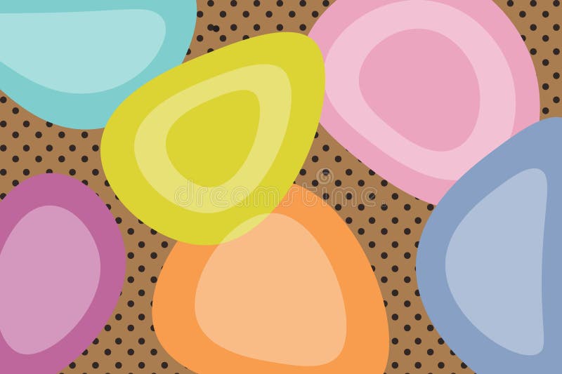 Creative Doodle Art Header with Different Shapes and Textures. Stock ...