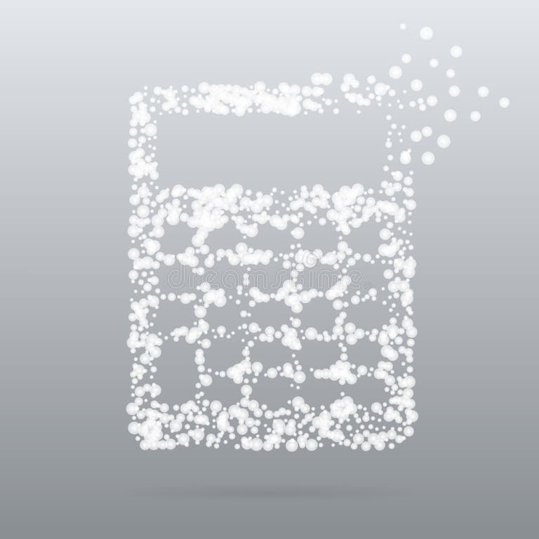 Creative Dot Icon Calculator Stock Vector - Illustration of bubble ...