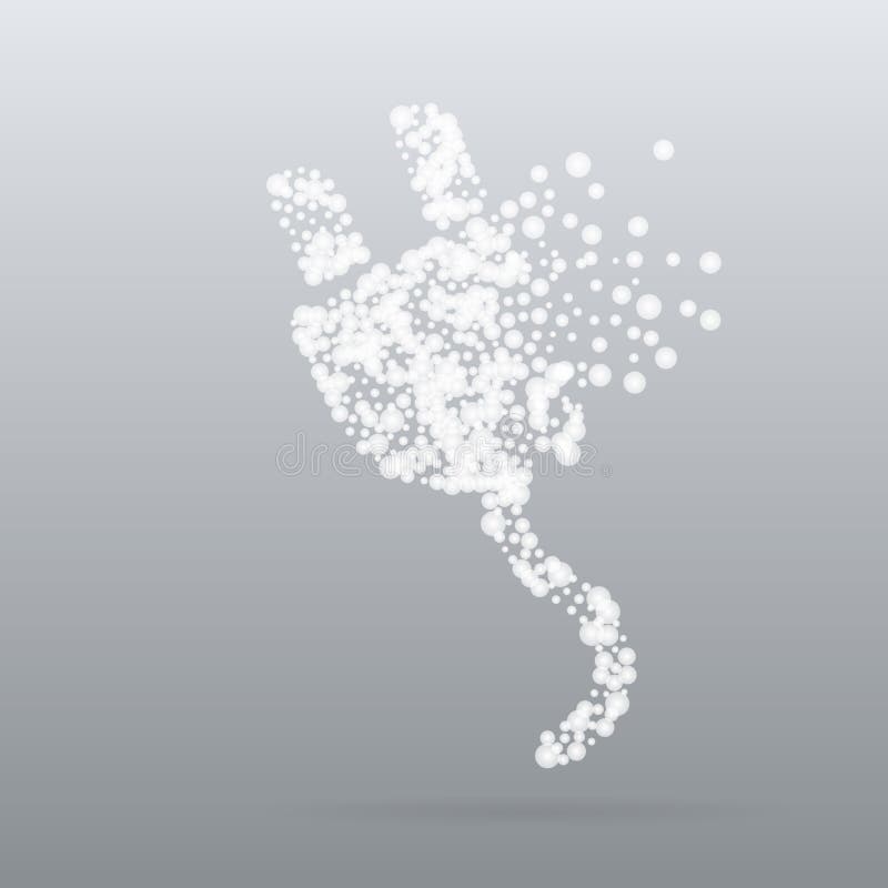 Creative Dot Icon Power Cabel Stock Vector - Illustration of ...