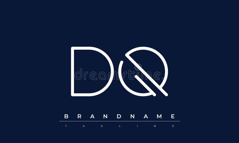 Creative DQ Letter Initial Logo Vector Image Stock Vector ...