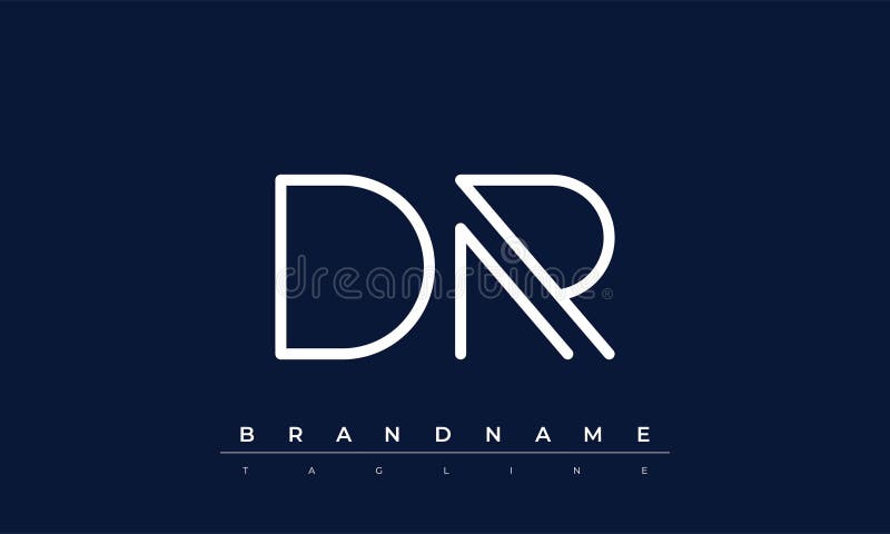 Creative DR Letter Initial Logo Vector Image Stock Vector ...