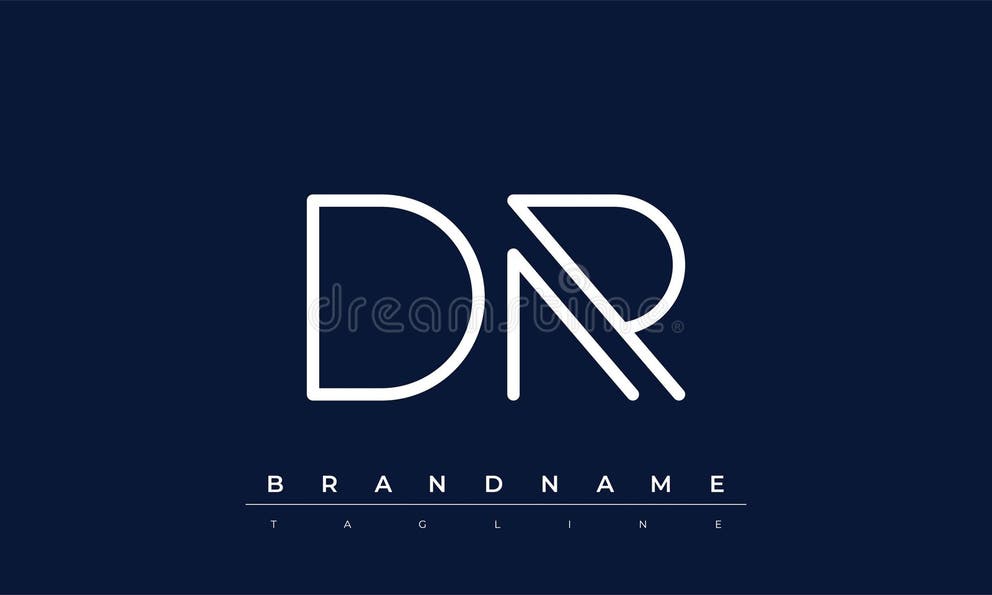 Creative DR Letter Initial Logo Vector Image Stock Vector ...