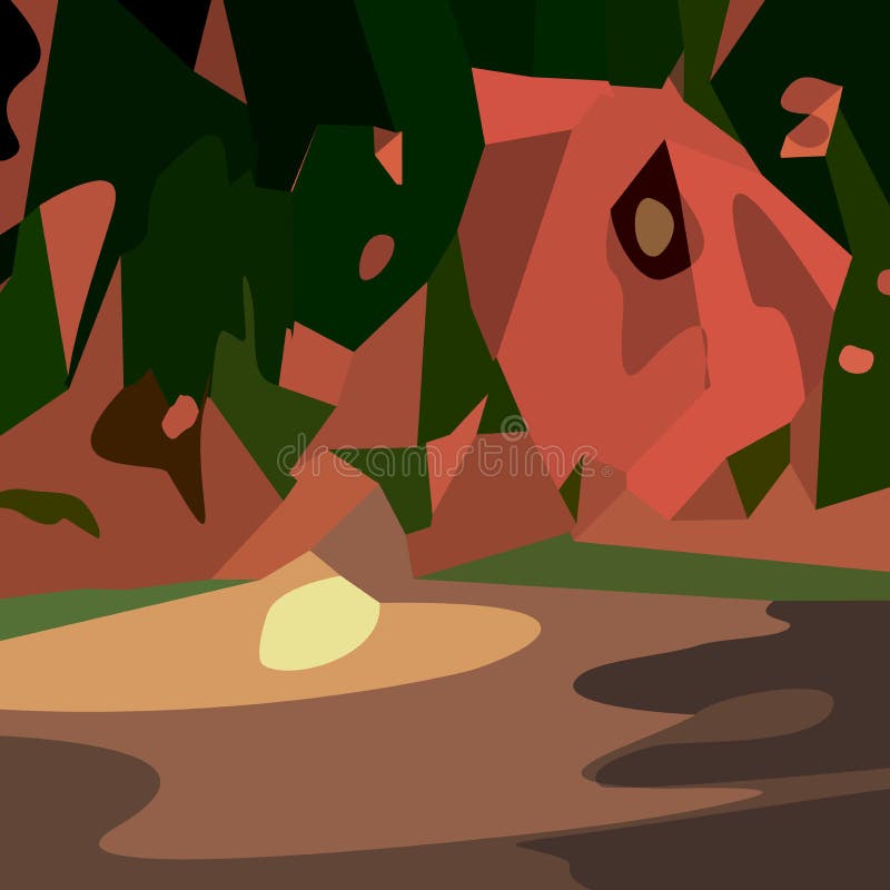 Creative Drawing Art Seamless Pattern Stock Illustration - Illustration ...