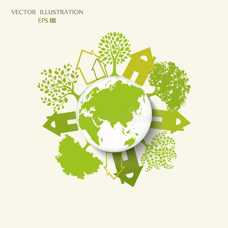 Global Environment Problems Solution Infographics Stock Vector ...