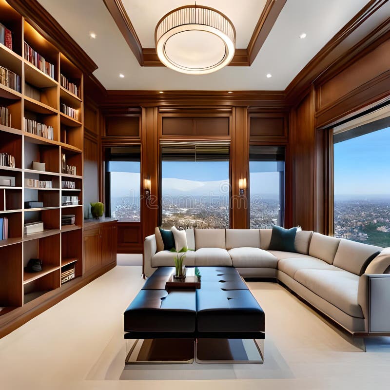 Dream Modern Villa Picture is AI-generated Illustration. Stock ...