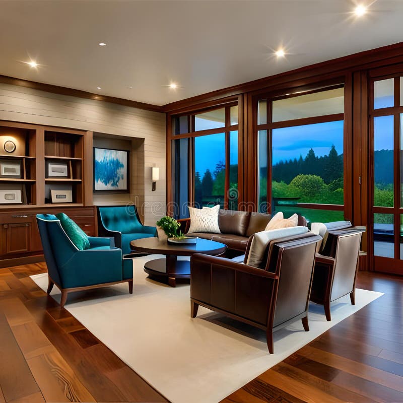 Dream Modern Villa Picture is AI-generated Illustration. Stock ...