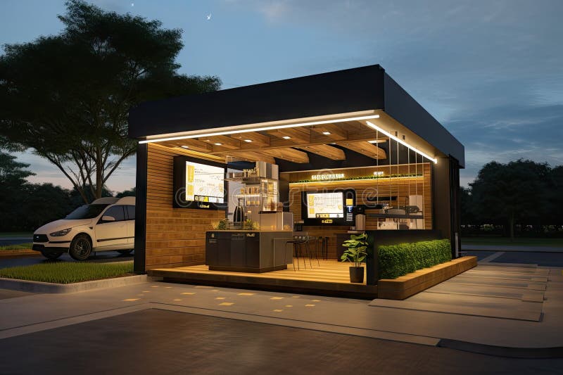 Creative Drive-thru Concept with Unique Ordering Options and Convenient ...