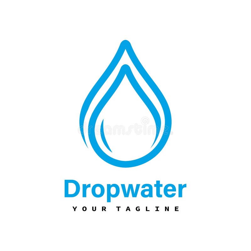 Creative Drop Water Concept Logo Design Template Stock Illustration ...