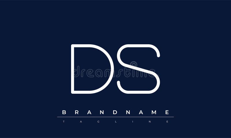 Creative DS Letter Initial Logo Vector Image Stock Vector ...