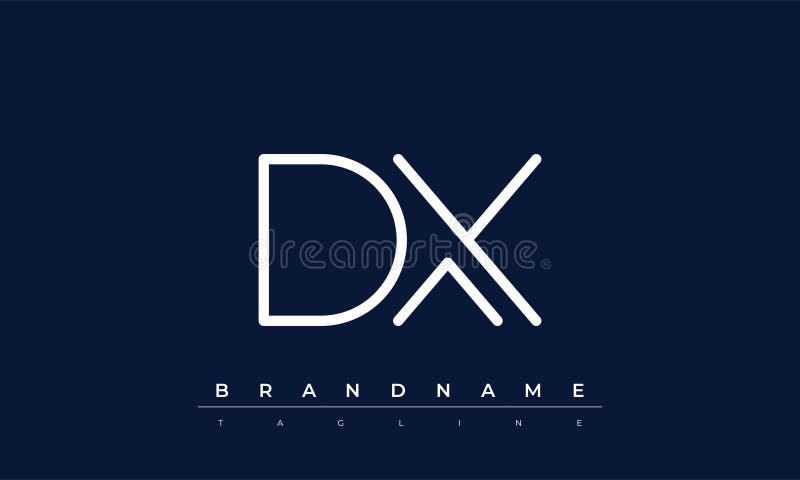 Creative DX Letter Initial Logo Vector Image Stock Vector ...
