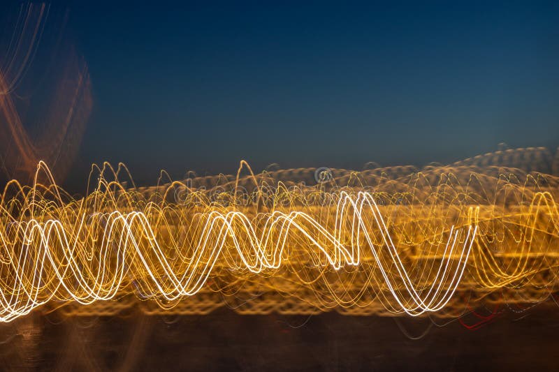 Creative Dynamic Background with Lights Captured in Motion with Long ...