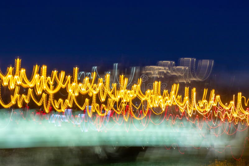Creative Dynamic Background with Lights Captured in Motion with Long ...