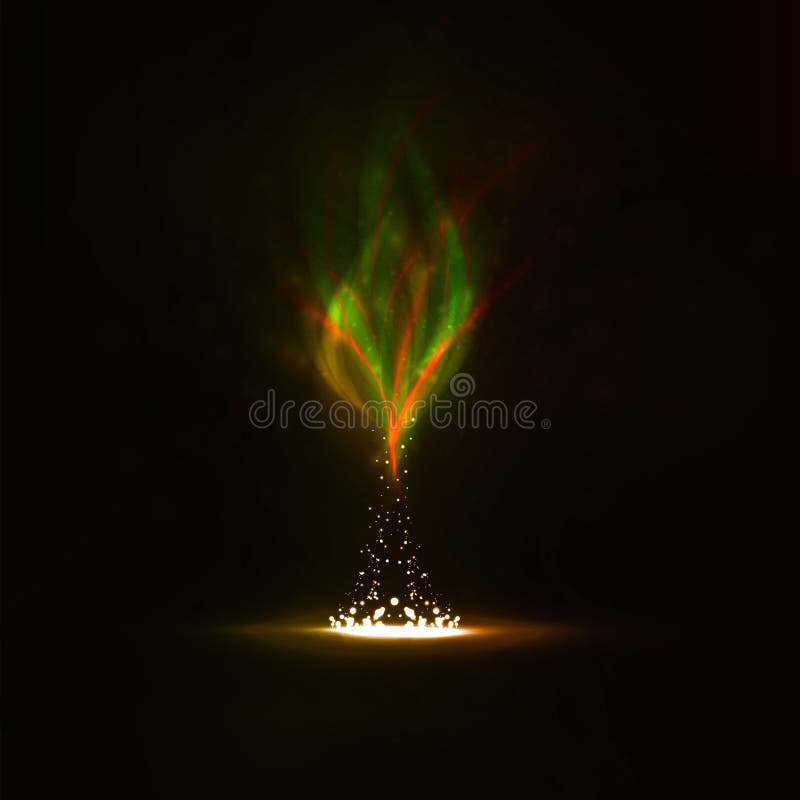Magic fire stock vector. Illustration of abstract, burnout - 24465546