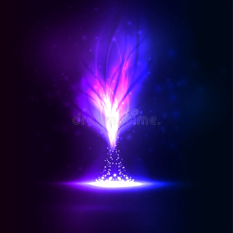 Magic fire stock vector. Illustration of abstract, burnout - 24465546