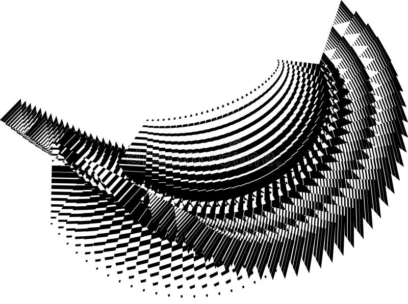 Op Art Waves Original Modern Background Stock Illustration ...