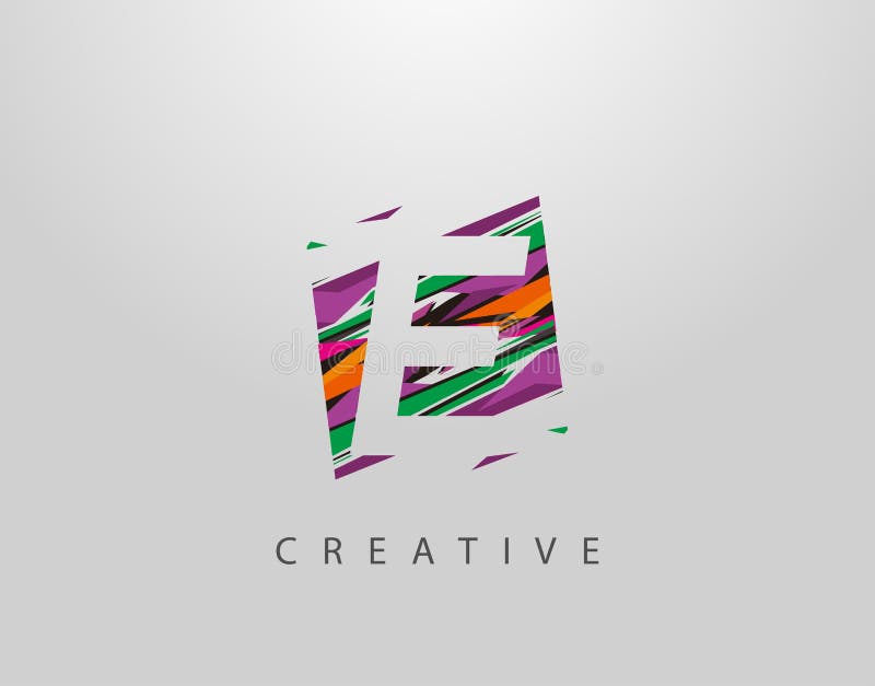 Creative E Letter Logo. Modern Abstract Geometric Initial E Design ...