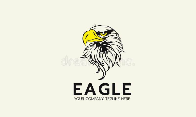 Minimal and Unique Iconic Eagle Logo Design Stock Vector - Illustration ...