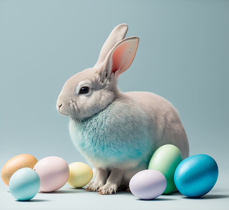 Creative Easter Concept Created with Generative Ai Technology Stock ...