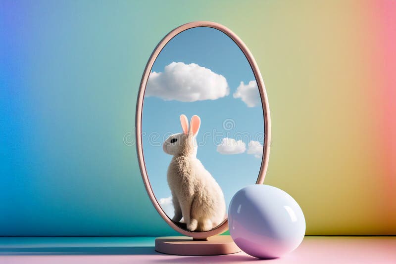 Creative Easter Concept Created with Generative Ai Technology Stock ...