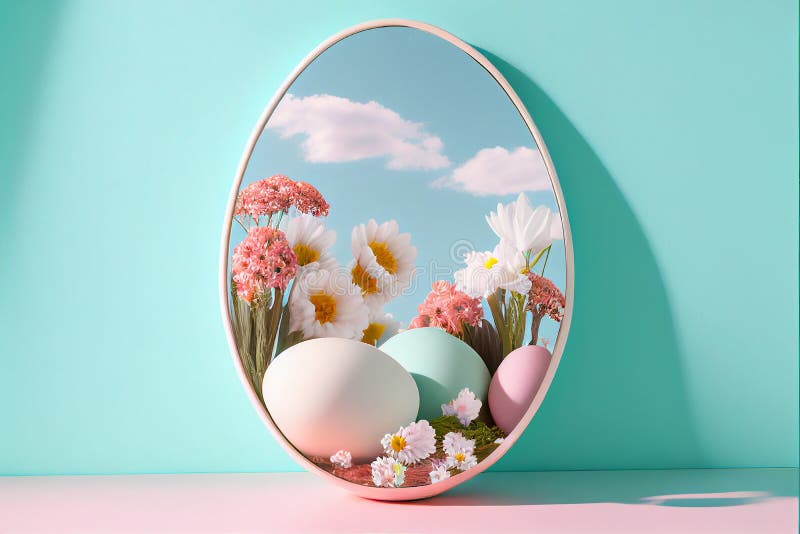 Creative Easter Concept Created with Generative Ai Technology Stock ...