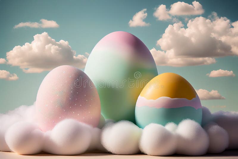 Creative Easter Concept Created with Generative Ai Technology Stock ...