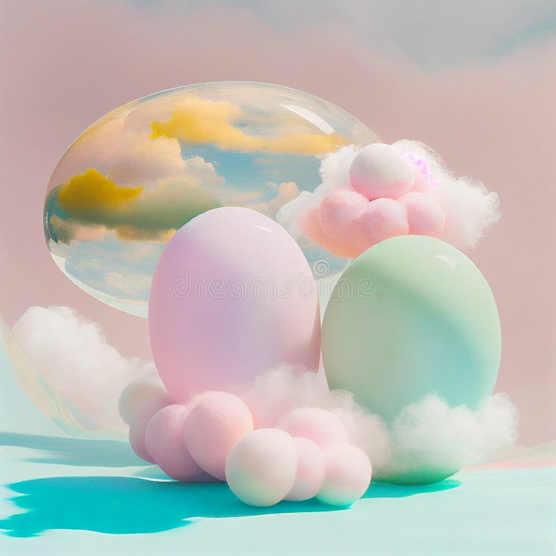 Creative Easter Concept Created with Generative Ai Technology Stock ...