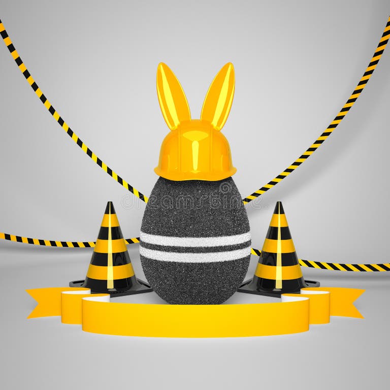 Creative Easter Template for a Road Engineering and Construction ...