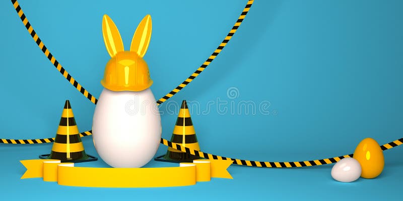 Creative Easter Template for a Road Engineering and Construction ...