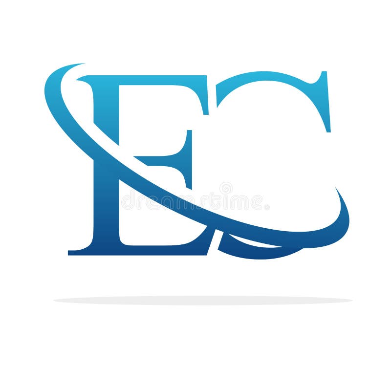 Creative EC Logo Icon Design Stock Vector - Illustration of blue ...