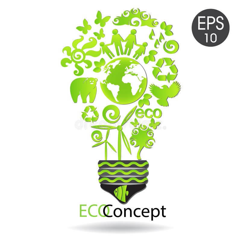 Creative Eco concept stock vector. Illustration of earth - 72492602