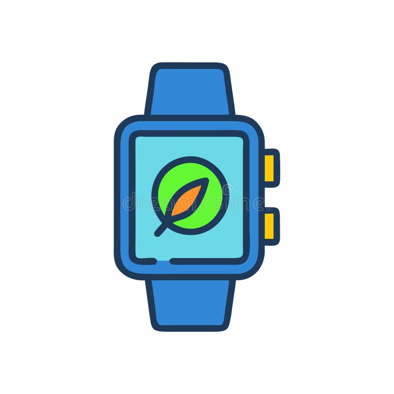 Creative Eco-Friendly Smart Watch Design Stock Illustration ...