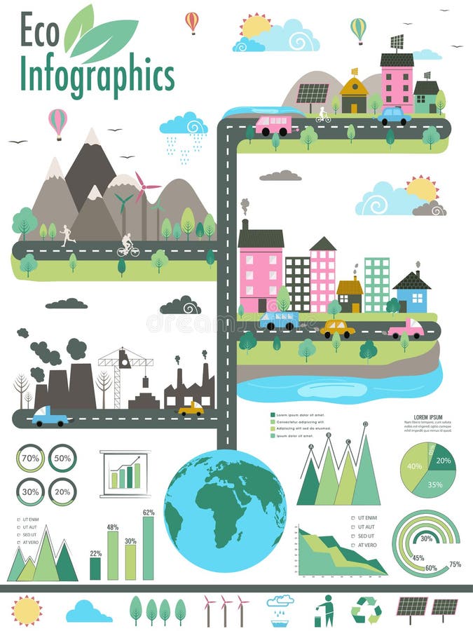 Creative Eco Infographic Template Layout. Stock Illustration ...