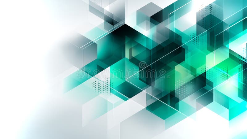 Creative Eco-inspired Background Featuring Translucent Geometric Shapes ...