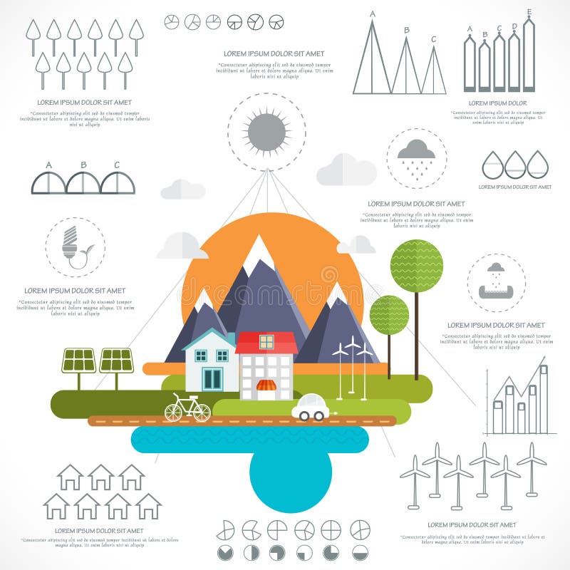 Creative Ecology Infographic Elements Layout. Stock Illustration ...
