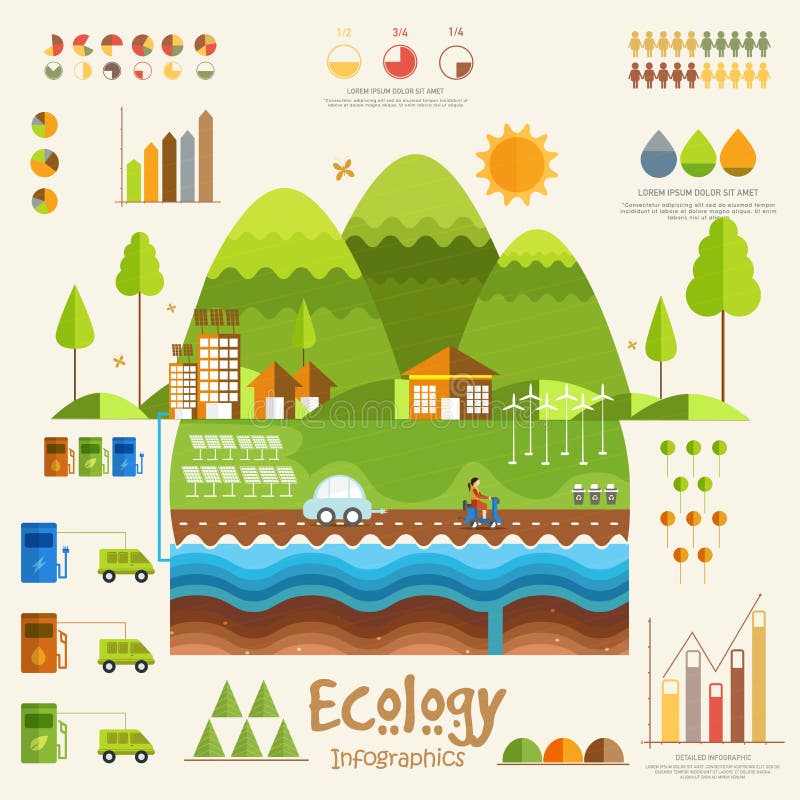 Creative Ecology Infographic Elements. Stock Illustration ...
