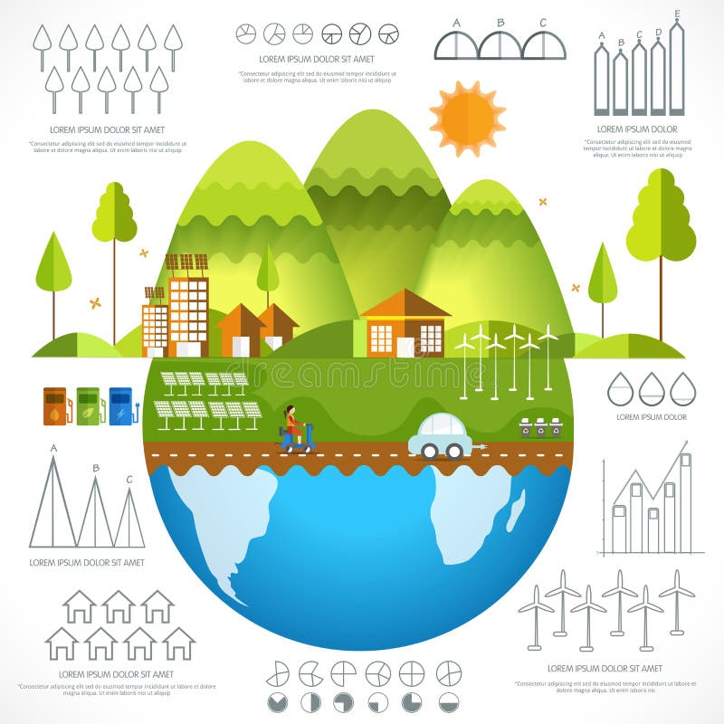 Creative Ecology Infographic Elements Layout. Stock Illustration ...
